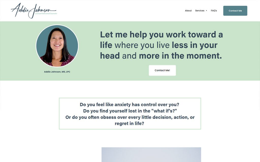 Addie Johnson, LPC – Ben Miles